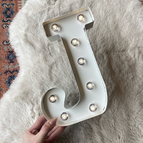 Urban Outfitters | Accents | Teen Bedroom Initial Letter J Light Up ...